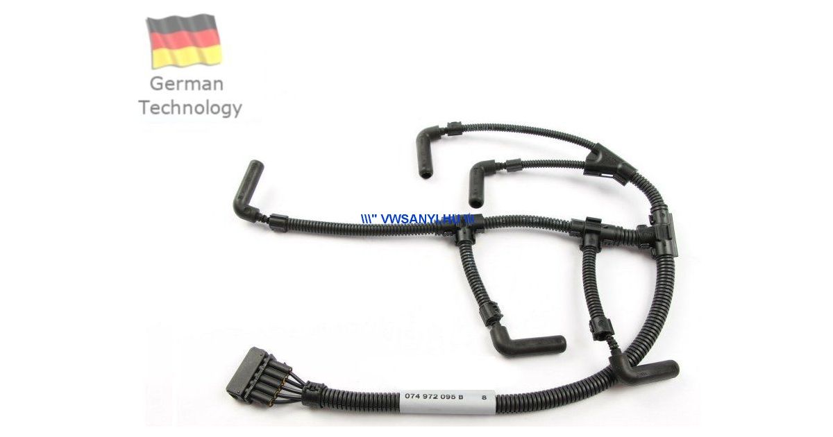074972095B , VW 074 972 095 B , VW T4 Cable harness 074972095B , VW T4 ...