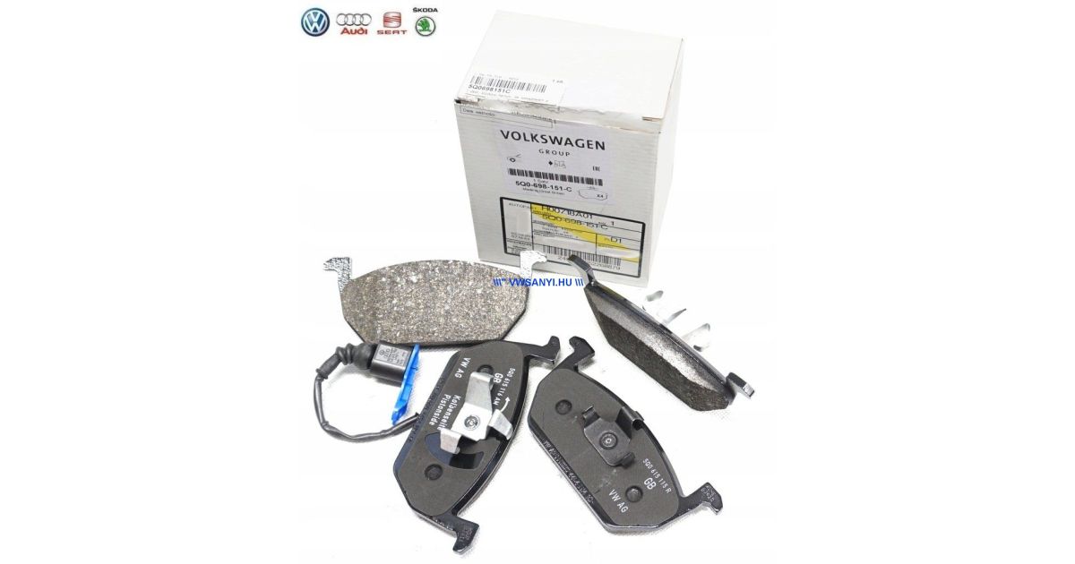 5Q0698151C , 5Q0698151T , 5Q0 698 151 C , VW GOLF 7 Első gyári fékbetét ...