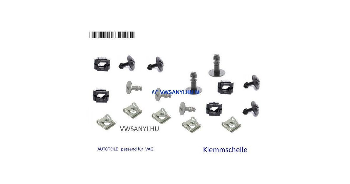 VW PASSAT B5 Alsó motorvédő komplett csavar szett , VW PASSAT B55 alsó ...