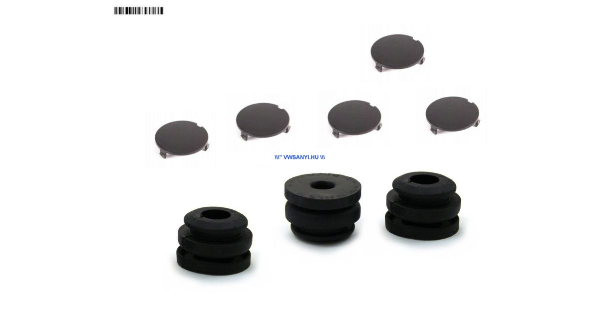 Gumi ütköző hüvely felső műanyag motorburkolathoz + Felső burkolat ...